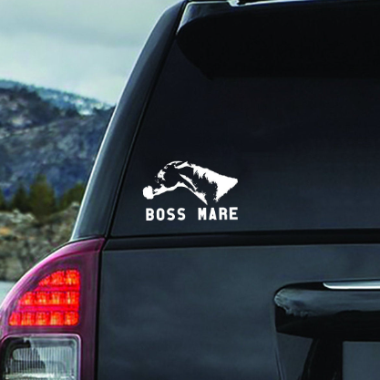 Boss Mare Vinyl Decal | Equestrian Creations